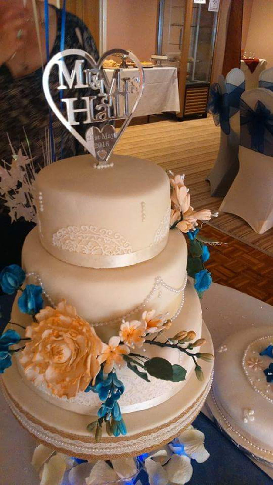 Second Wedding Cake I've Ever Made - CakeCentral.com