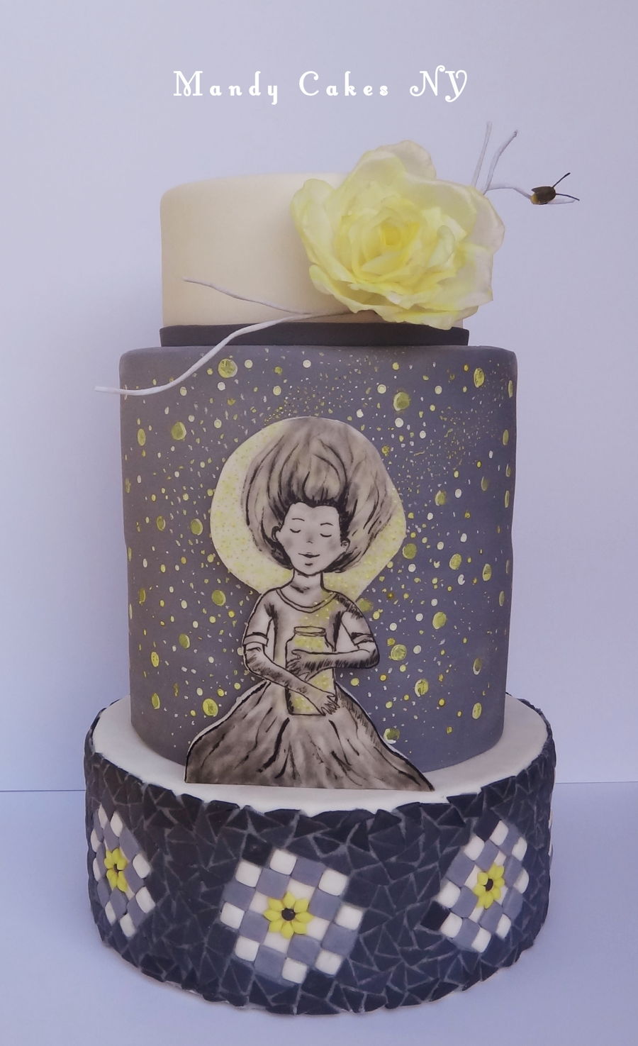 Summer Firefly Cake - CakeCentral.com