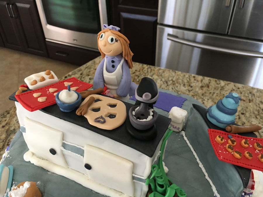 Birthday Girl Baking In The Kitchen - CakeCentral.com