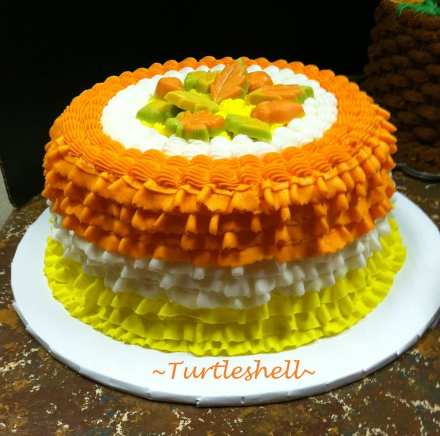 Fall Candy Corn - CakeCentral.com