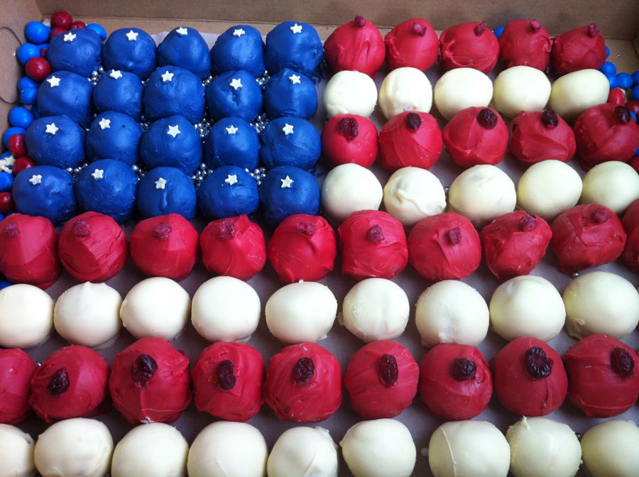 American Flag Cake Pops - CakeCentral.com