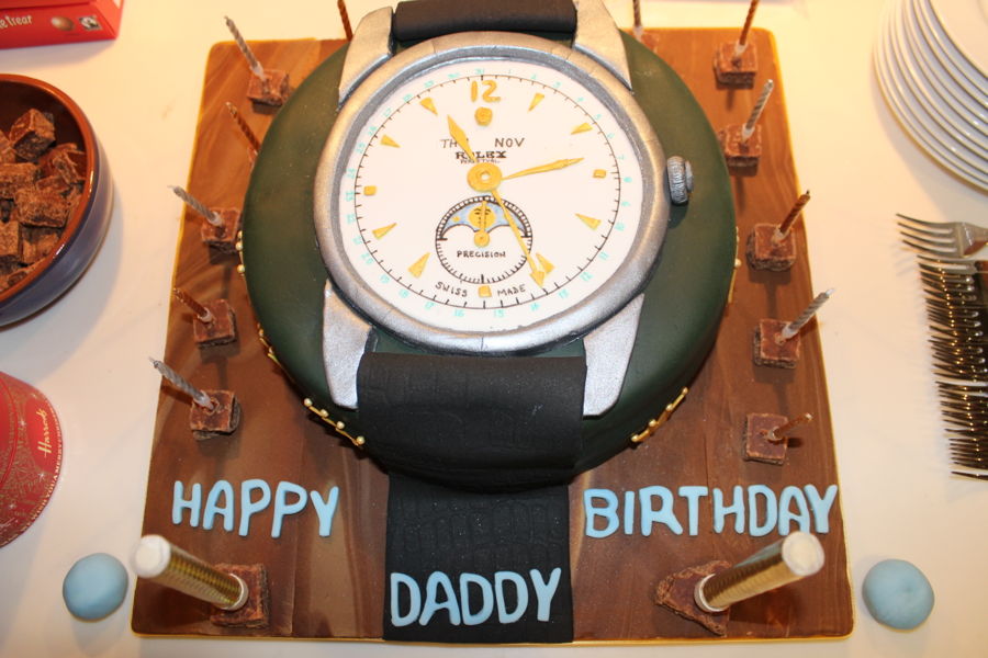 Rolex Watch Cake - CakeCentral.com
