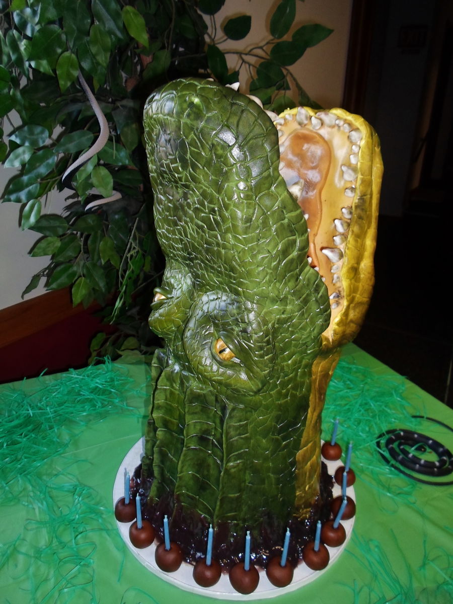 Alligator/croc Cake - CakeCentral.com