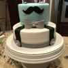 Little Man Mustache Baby Shower Cake - CakeCentral.com