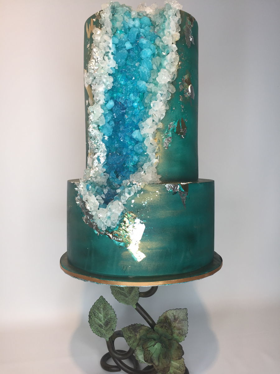 Aqua Geode - CakeCentral.com