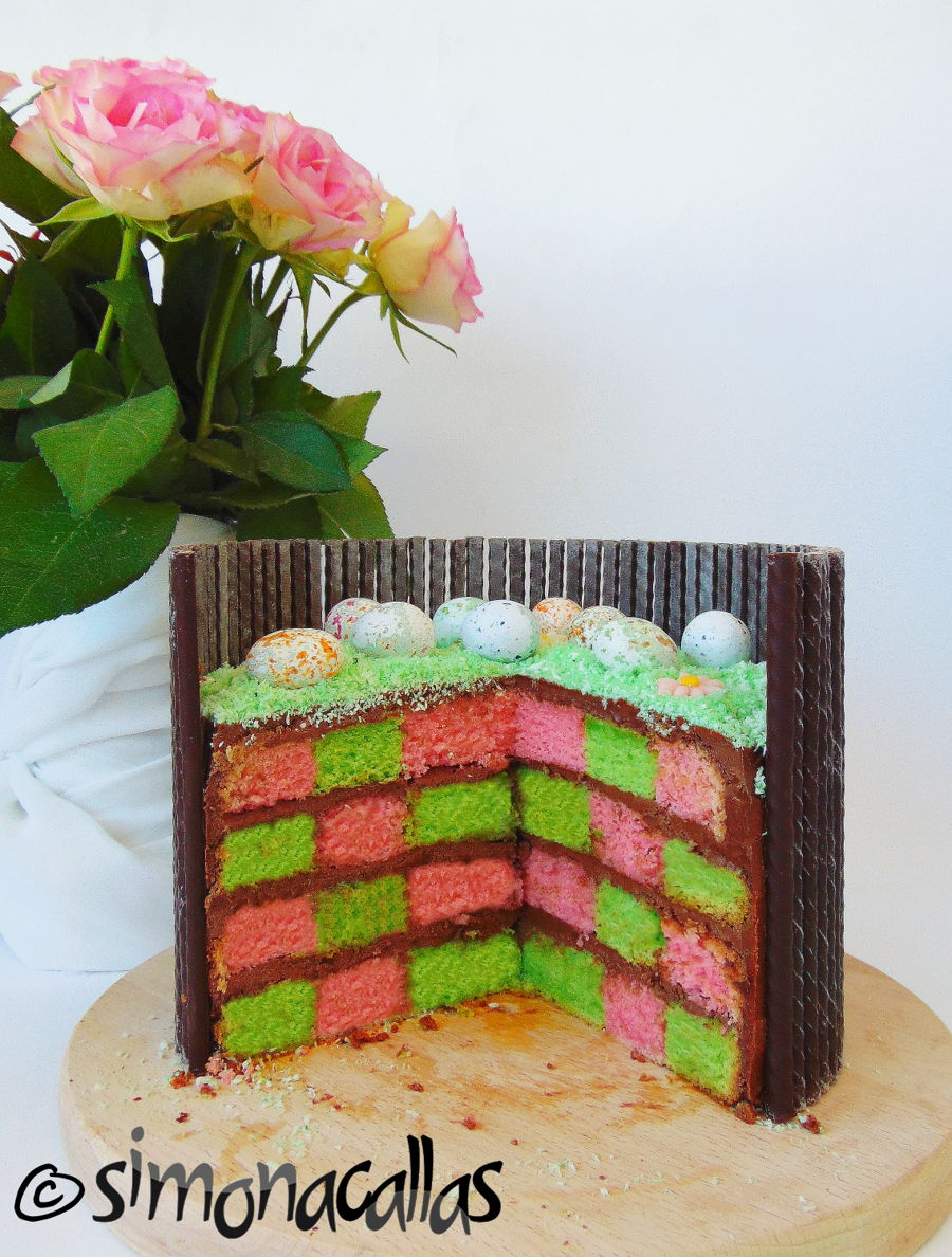 Checker Board Easter Cake - CakeCentral.com
