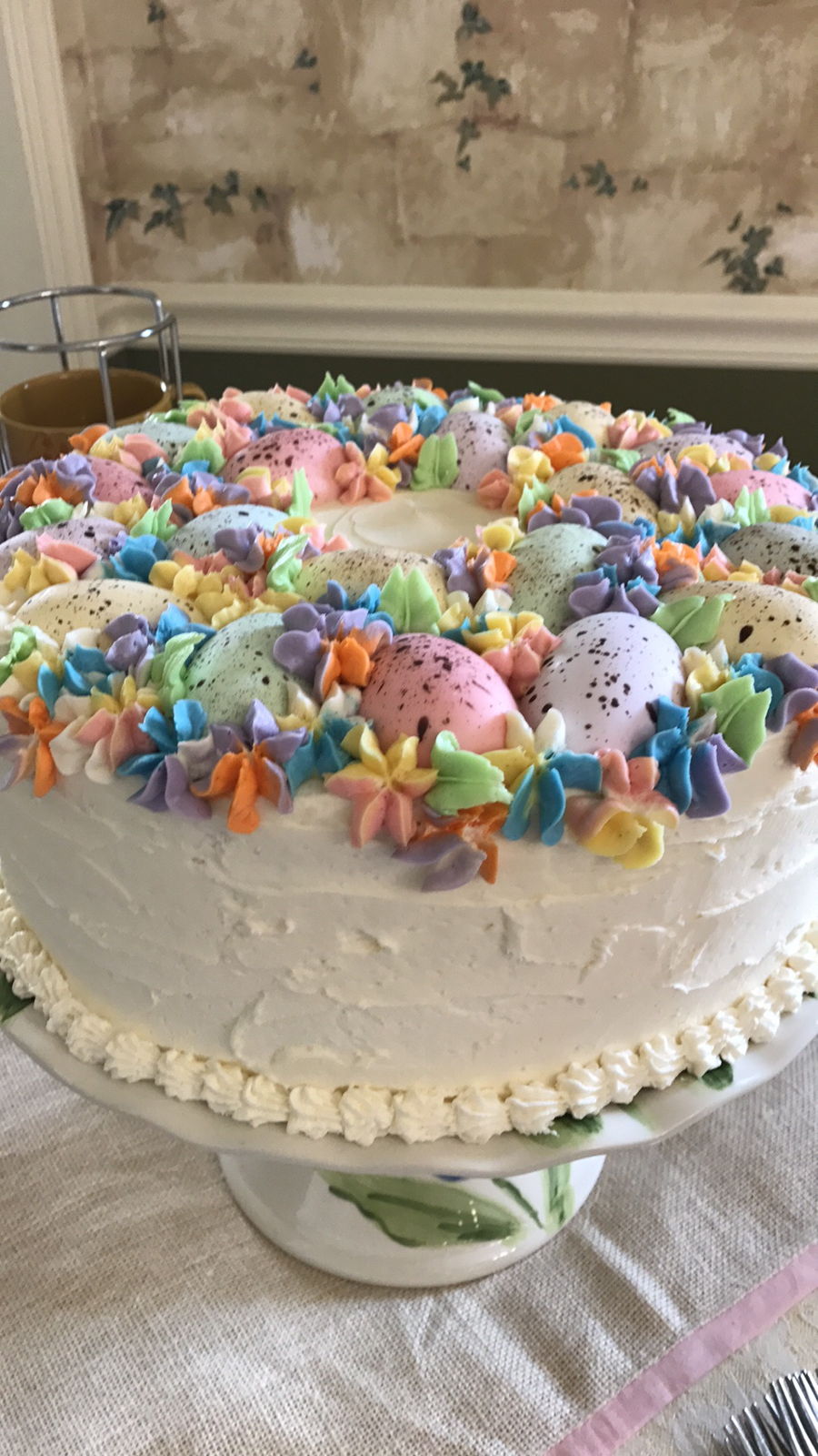 Easter Egg Statement Cake - CakeCentral.com