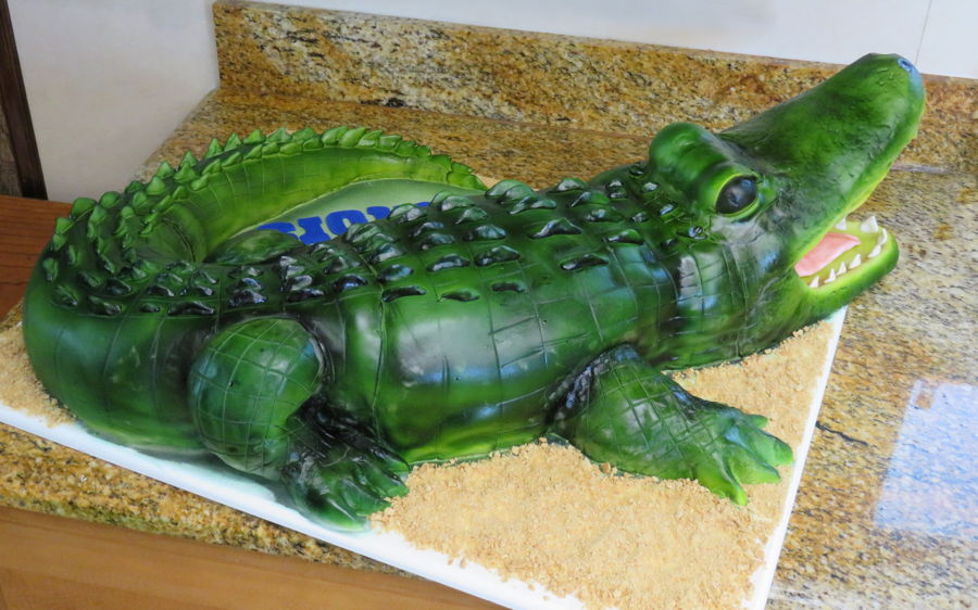 Carved Alligator Cake - CakeCentral.com