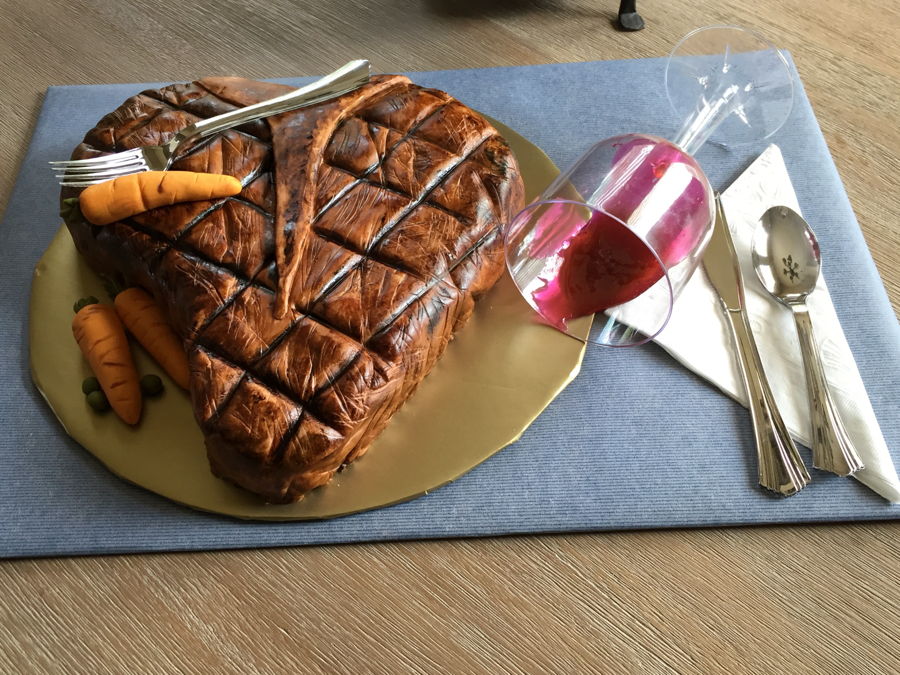 Steak Cake - CakeCentral.com