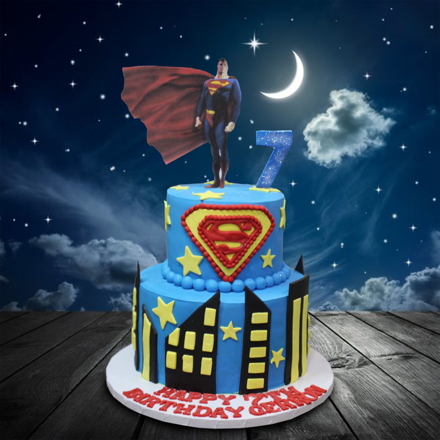 Superman Cake - CakeCentral.com