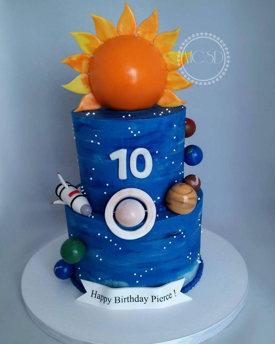Solar System Cake - CakeCentral.com