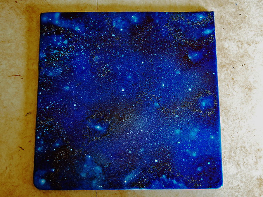 Star Wars Cake With Galaxy Cakeboard - CakeCentral.com