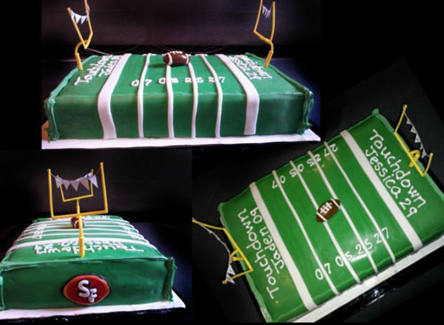 Football Birthday "touchdown" - CakeCentral.com