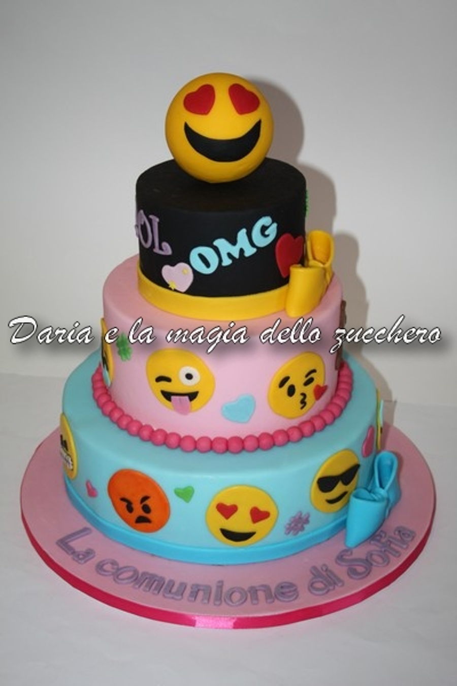 Emoticons Cake - CakeCentral.com