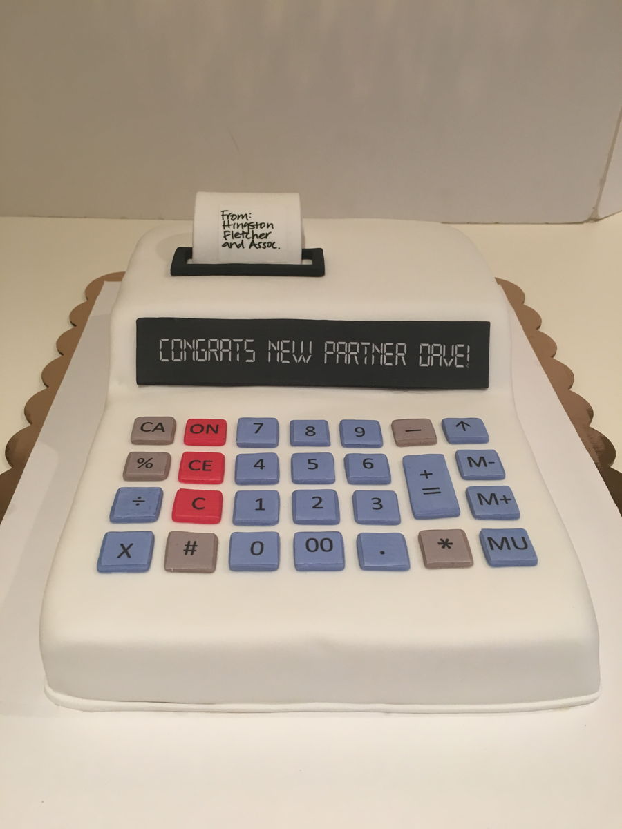 Congrats Cake For New Accounting Parner - CakeCentral.com
