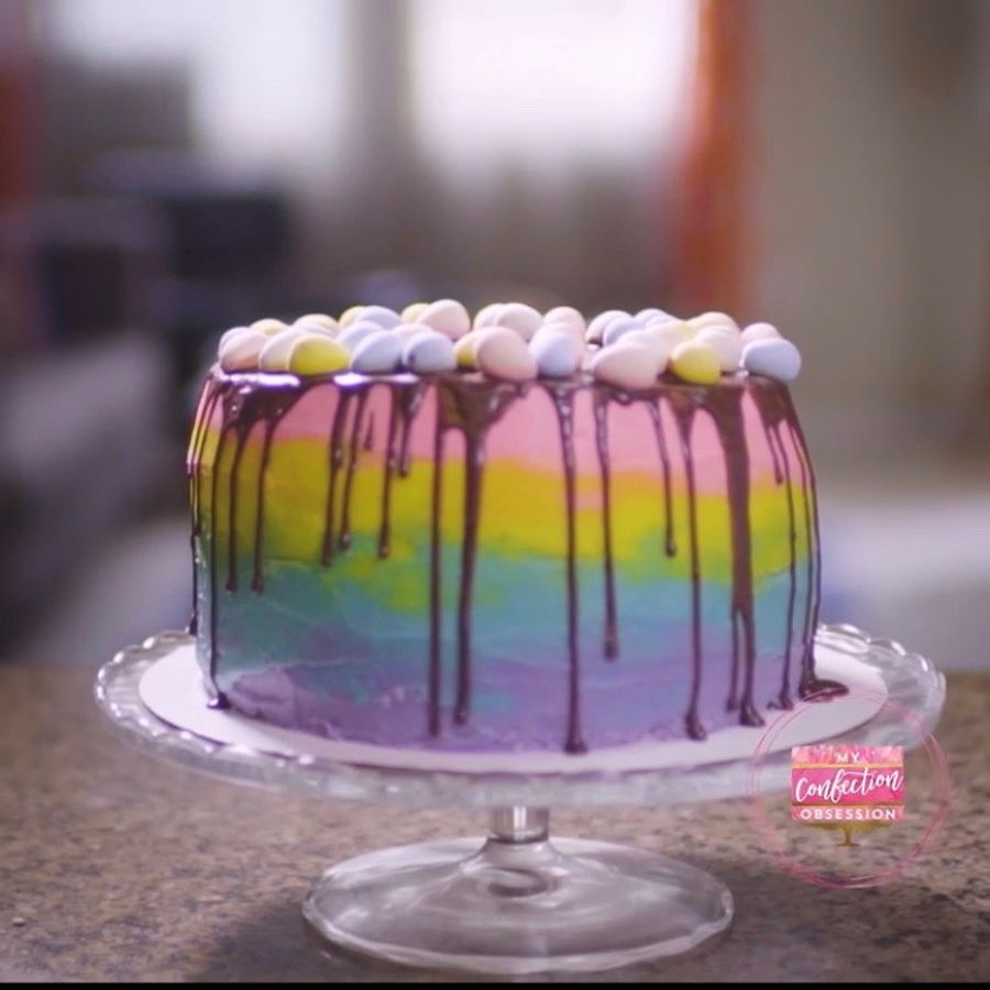 Easter Drip Cake - CakeCentral.com