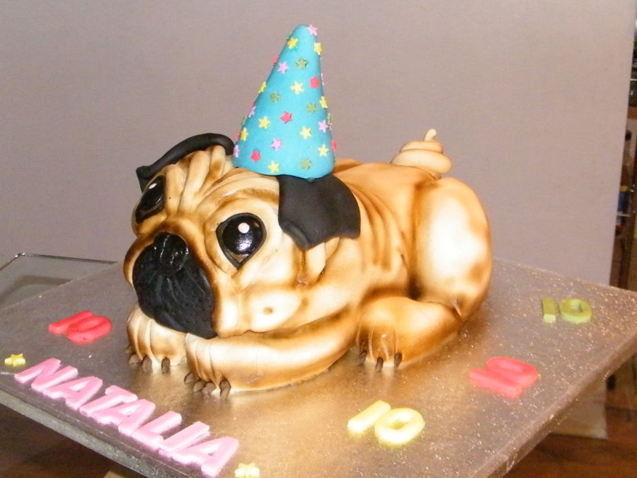 Pug Cake - CakeCentral.com
