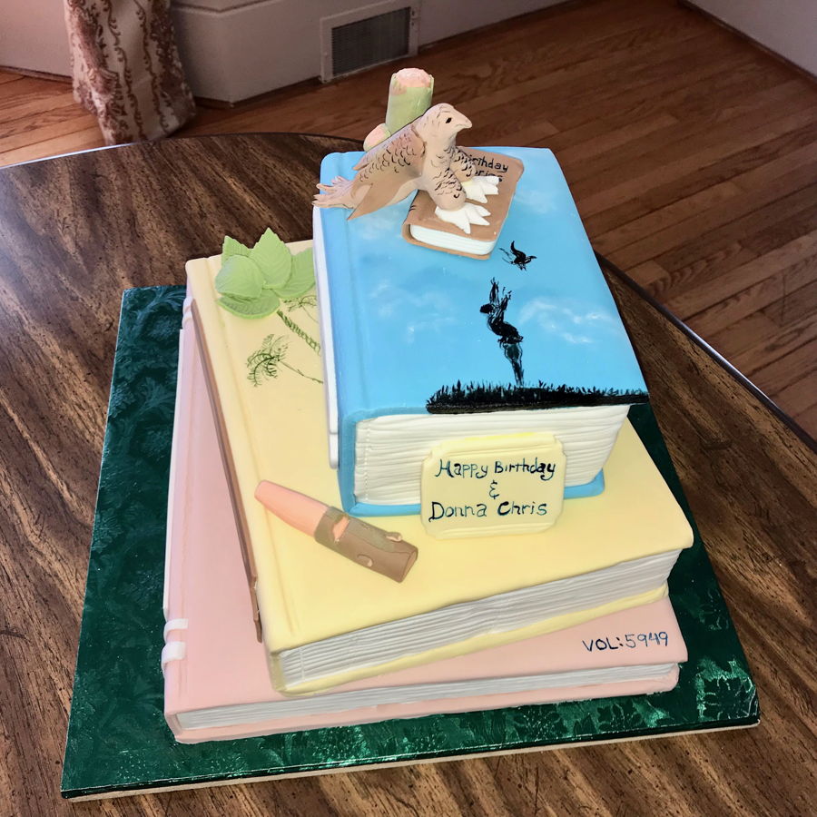 Stacked Book Cake - CakeCentral.com
