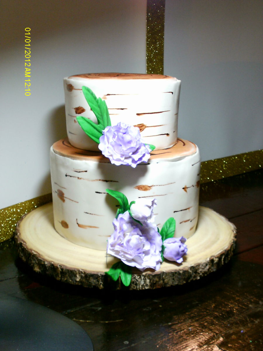 Birch Tree Cake - CakeCentral.com