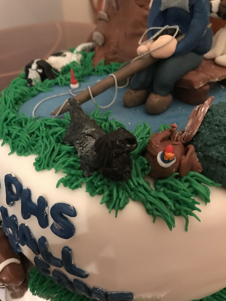 Celebration Of Life Cake For Hunter With Big Personality - CakeCentral.com