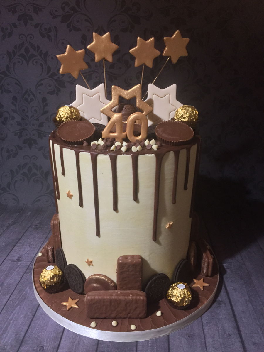 Double Barrel 40Th Birthday - CakeCentral.com Double Barrel 40Th Birthday - CakeCentral.com